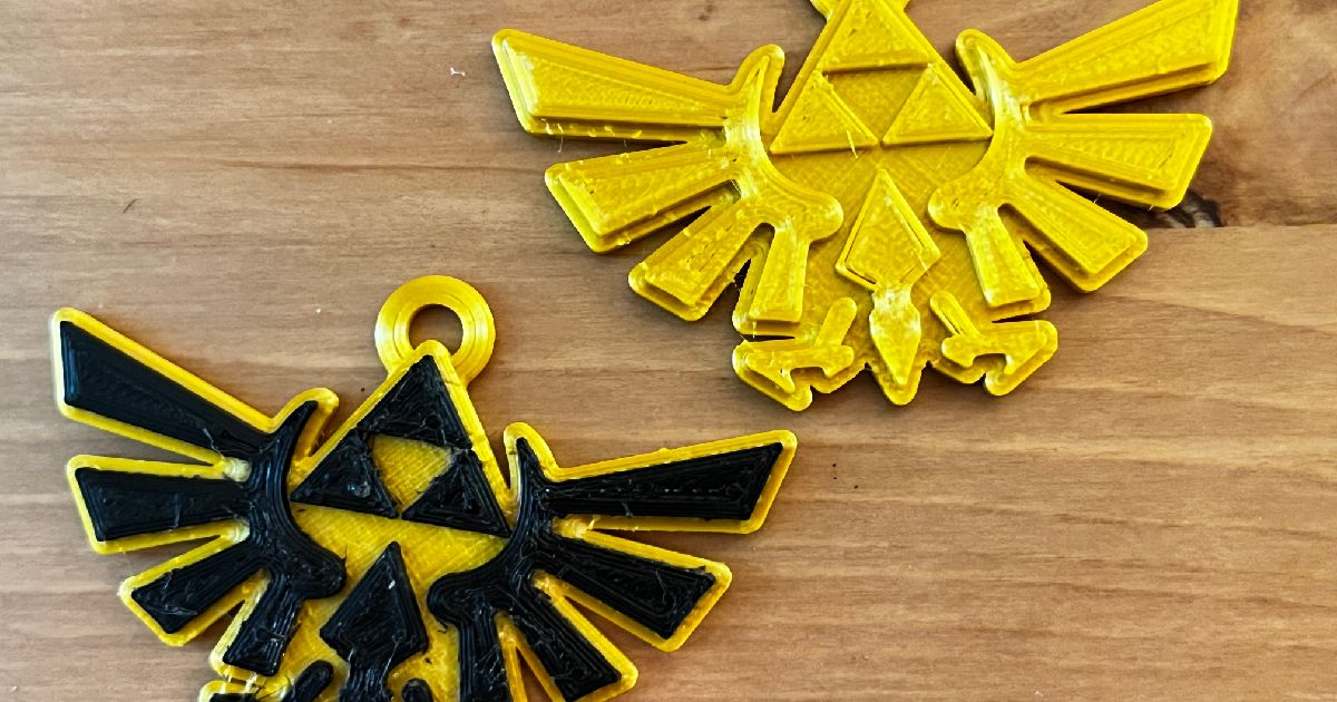 Triforce Keychain(Legend of Zelda) by alyssa cassity | Download free ...