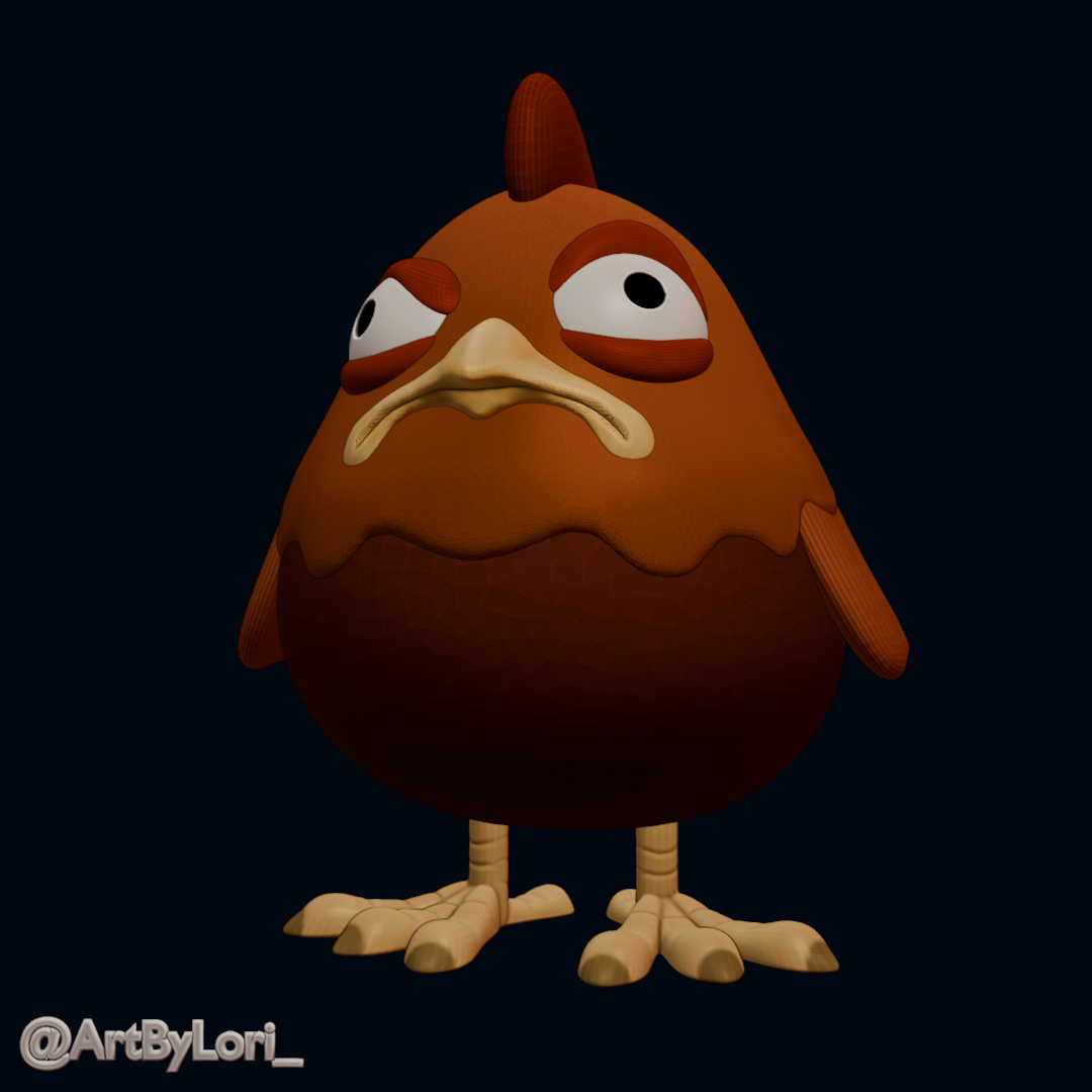 Angry Chicken by ArtByLori | Download free STL model | Printables.com
