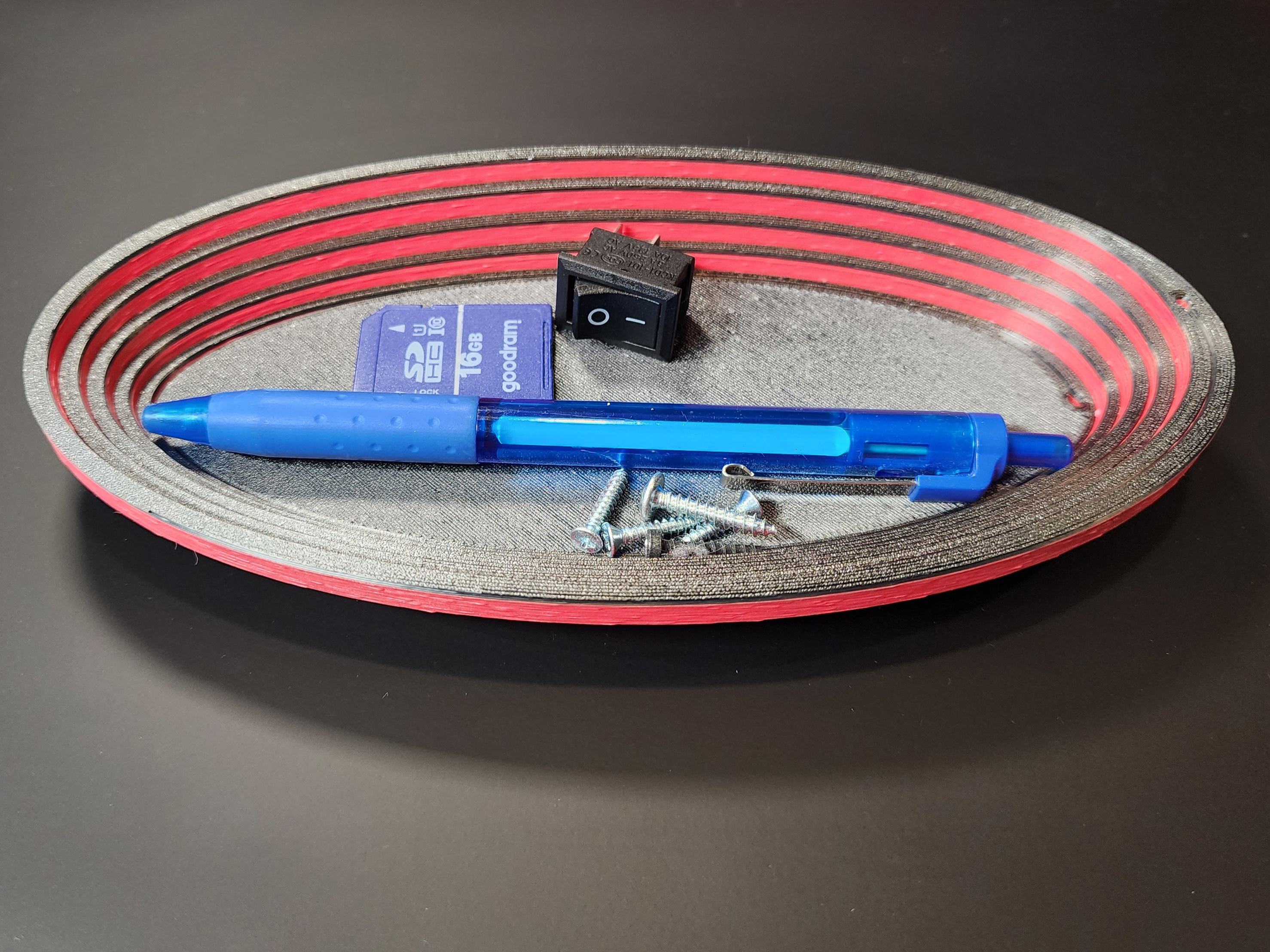 #0173 Spiral Collapsible Catch All Tray [print in place] by BuildX ...