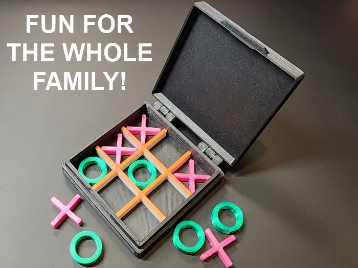 #0167 Travel Size Tic Tac Toe by BuildX | Download free STL model ...