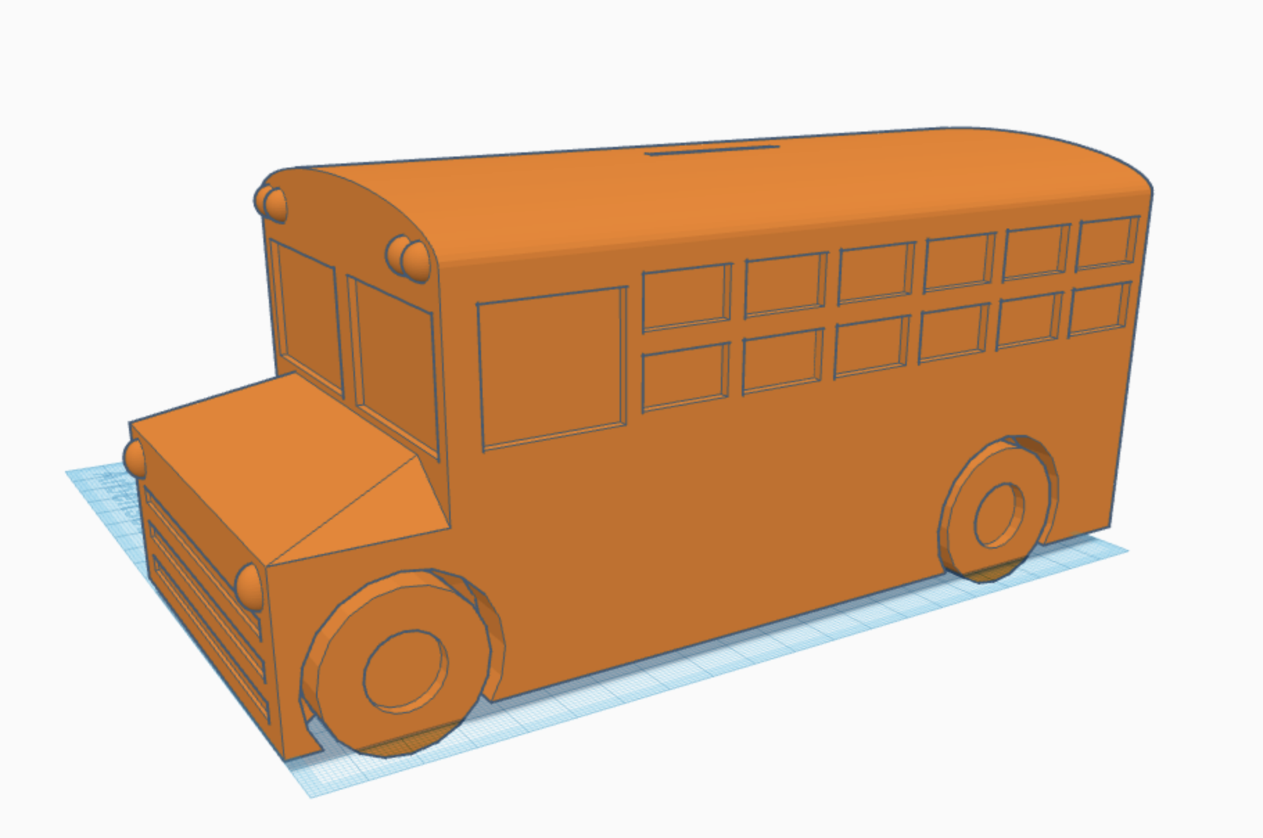 School Bus Money Box by Dschey | Download free STL model | Printables.com