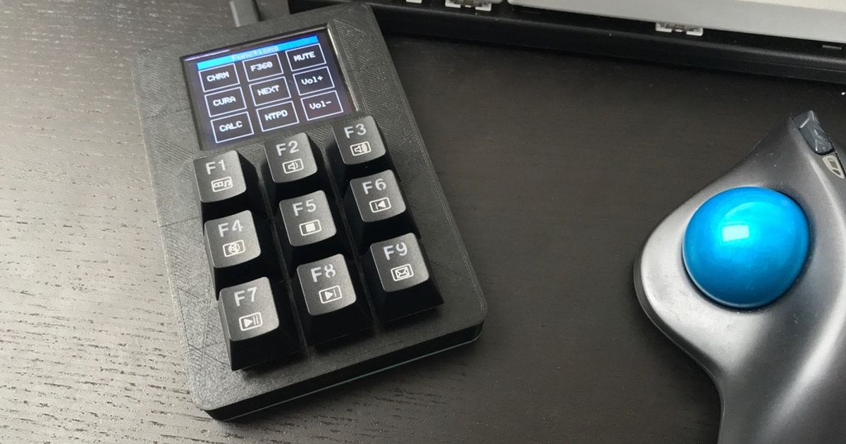 Custom Mechanical Keypad with Display by JayFiDev | Download free STL ...