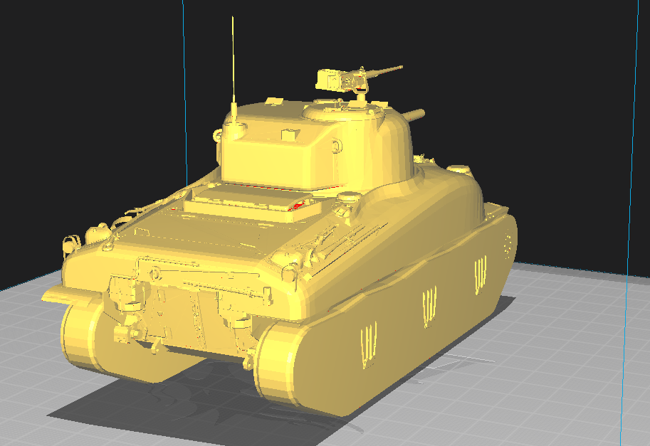 American M4A1 Sherman medium tank by AaronTMG | Download free STL model ...