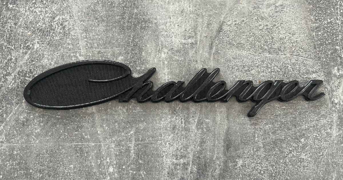 Dodge Challenger classic emblem / nameplate look-alike by Kacper ...