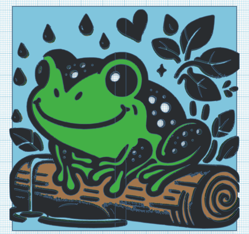 window art for kids / coaster: Frog 2 (four colours) by Nina Máčová ...