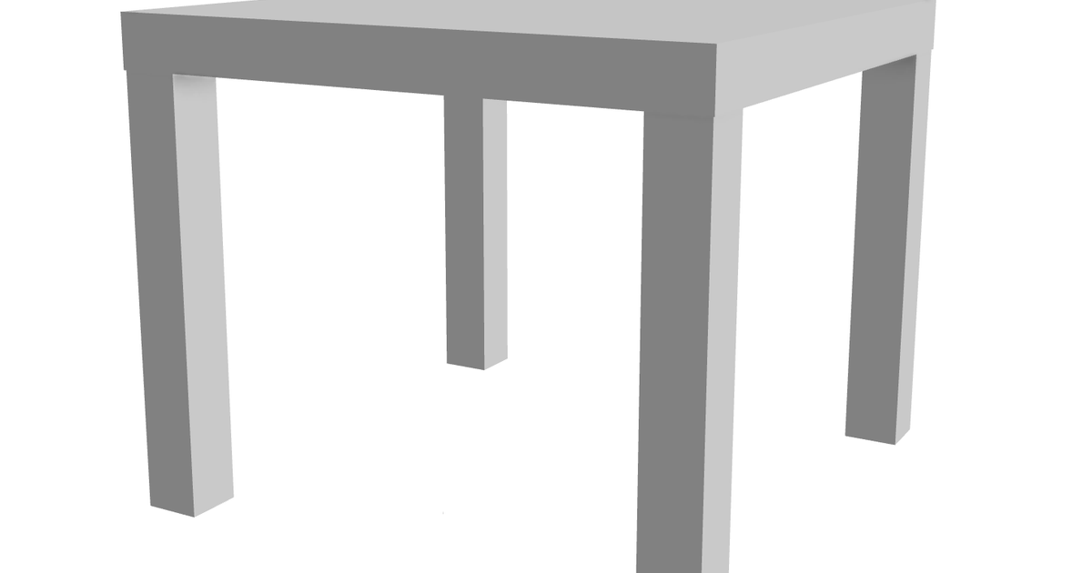 IKEA Lack table 1:10 scale by imkasper | Download free STL model ...