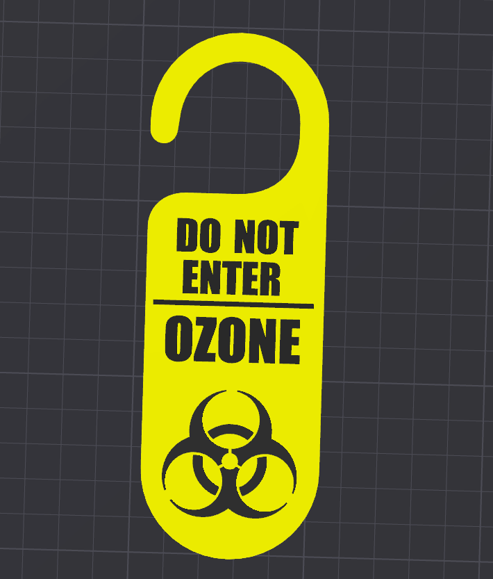 Door Hanger Biohazard DO NOT ENTER OZONE by DRIFT9LE | Download free ...