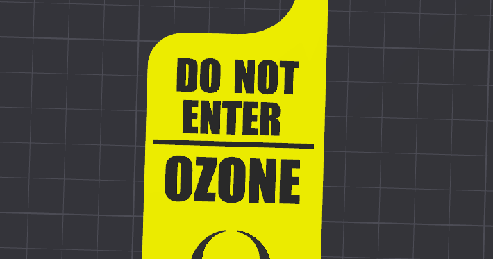 Door Hanger Biohazard DO NOT ENTER OZONE by DRIFT9LE | Download free ...