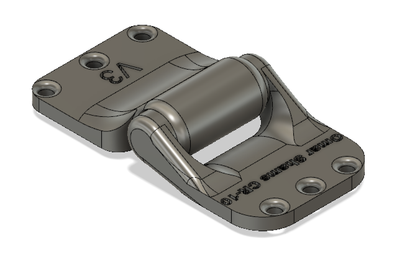 Hinge Heavy Duty by Shams | Download free STL model | Printables.com