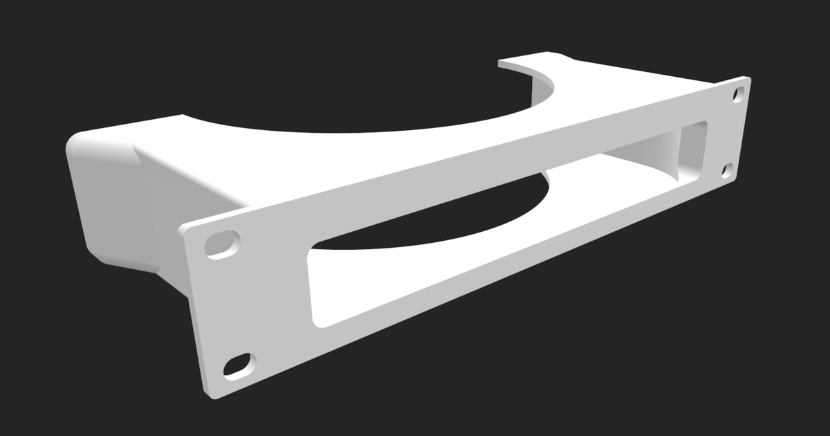 Mac mini half-width rack mount by tomasf | Download free STL model ...