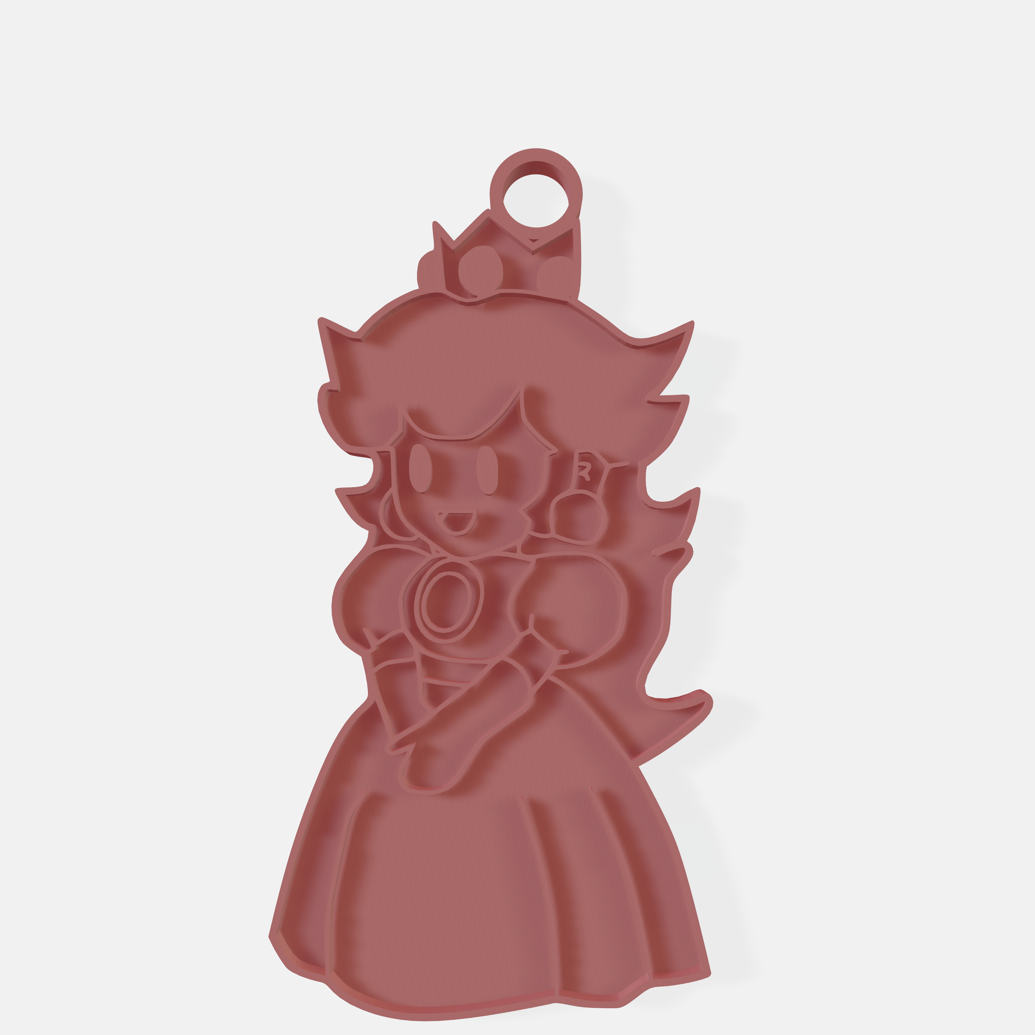 Classic Princess Peach Necklace or Keychain by Blakesmakes3d | Download ...