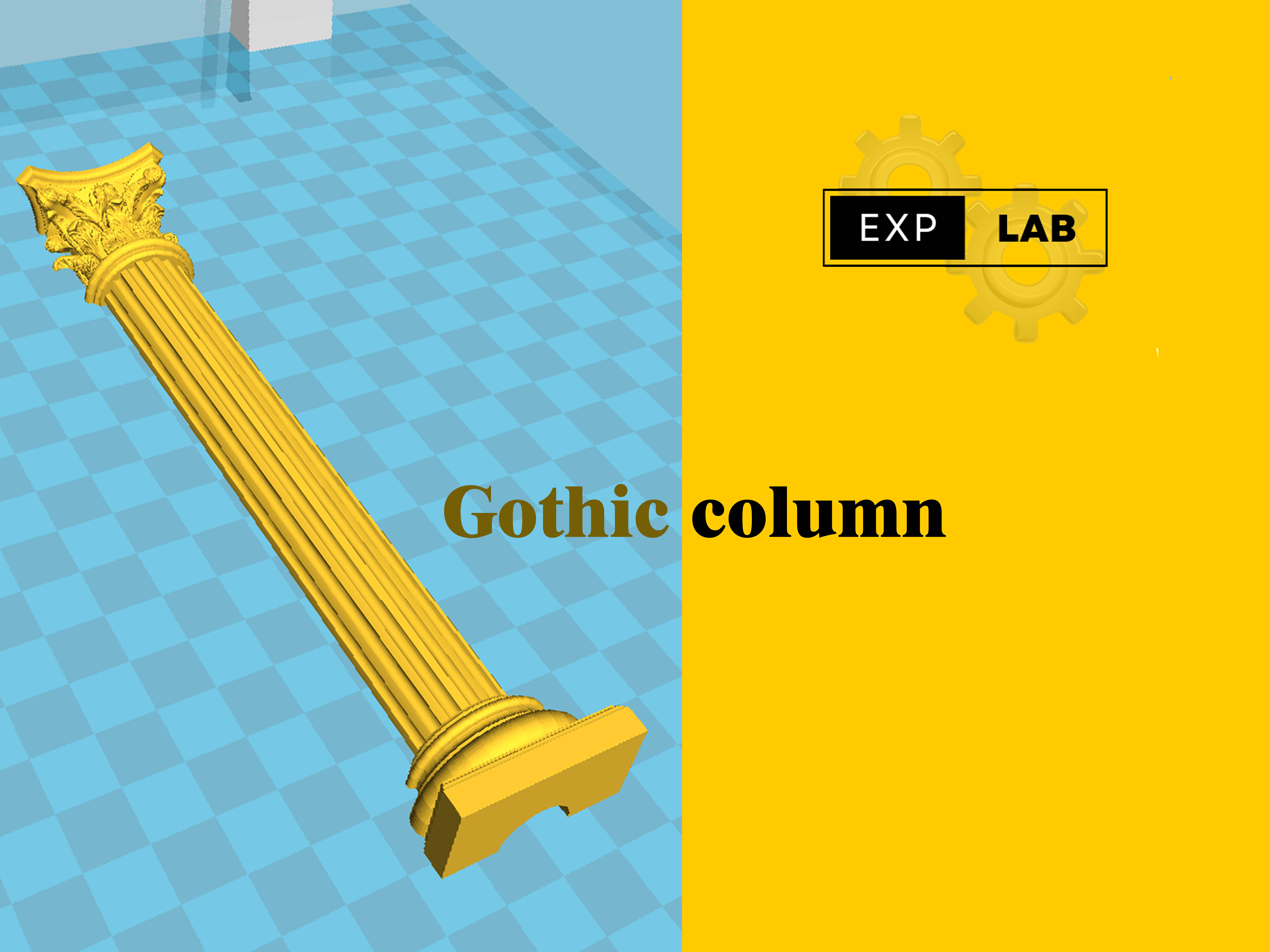 Gothic column 01 by Exp-lab | Download free STL model | Printables.com