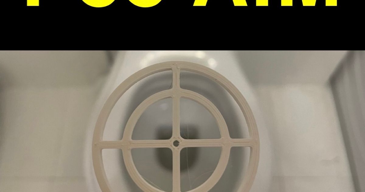Pee aim by Szachu | Download free STL model | Printables.com