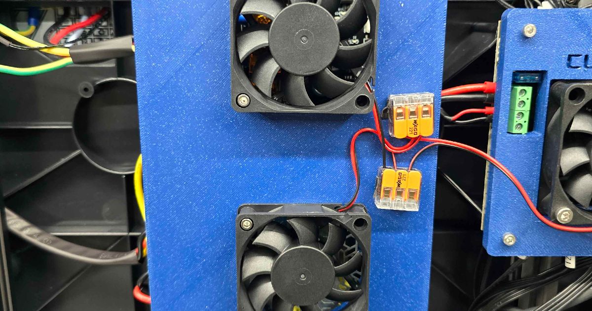 Sovol SV08 SSR/PSU cover with Dual 6015 fans by bombsquad85 | Download ...