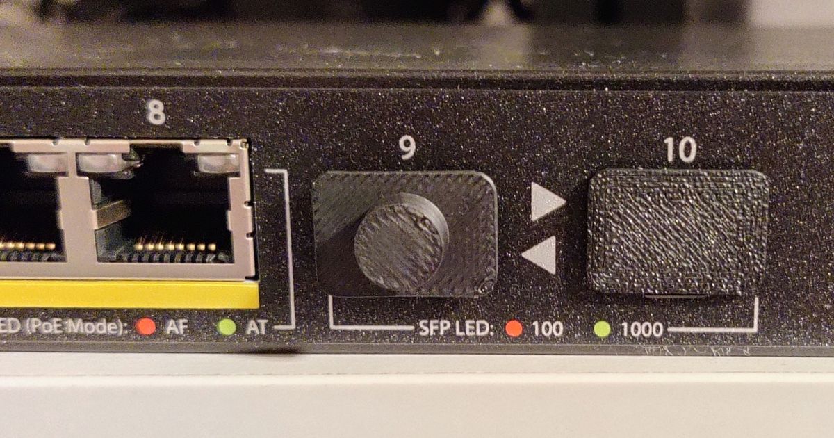 SFP Port Cover by innercube | Download free STL model | Printables.com