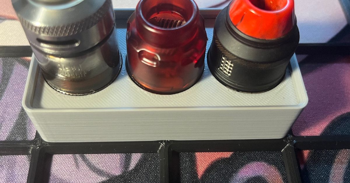 Gridfinity Stand for 25mm atomizers by Ethark | Download free STL model ...