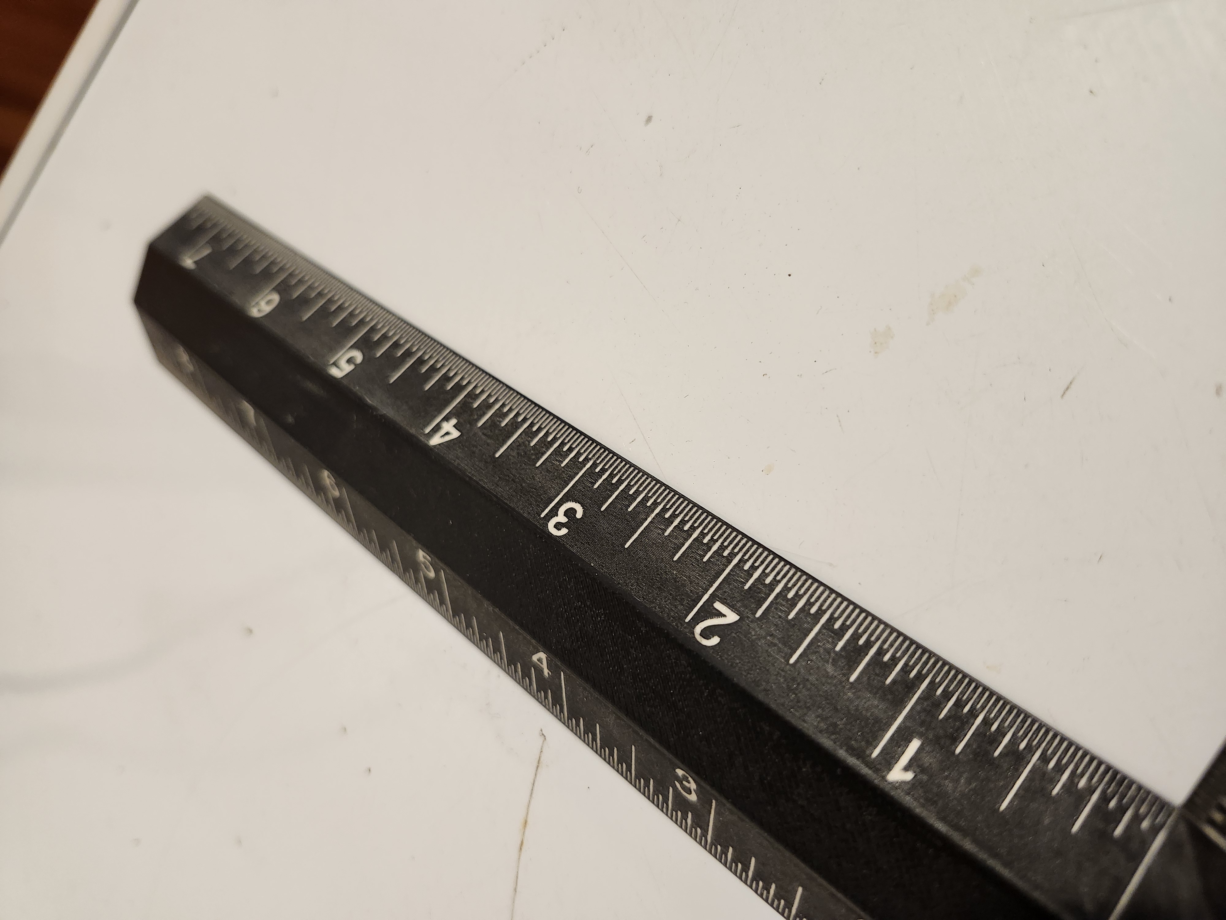 Square Ruler - Inches and Metric - Pencil Sharpener and Holder by ...