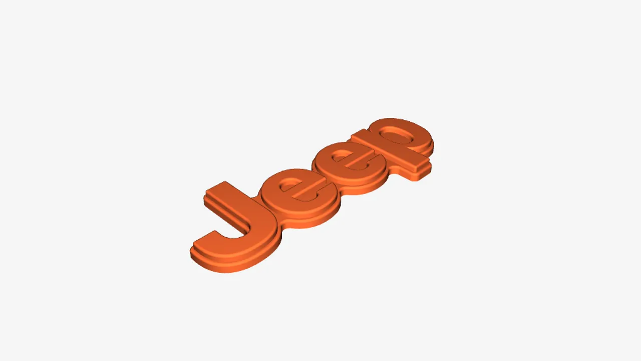 Jeep logo by Shams | Download free STL model | Printables.com