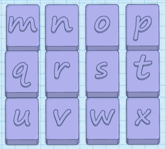 Alphabet Tiles por Debbie Mattingly | Descargar modelo STL gratuito ...