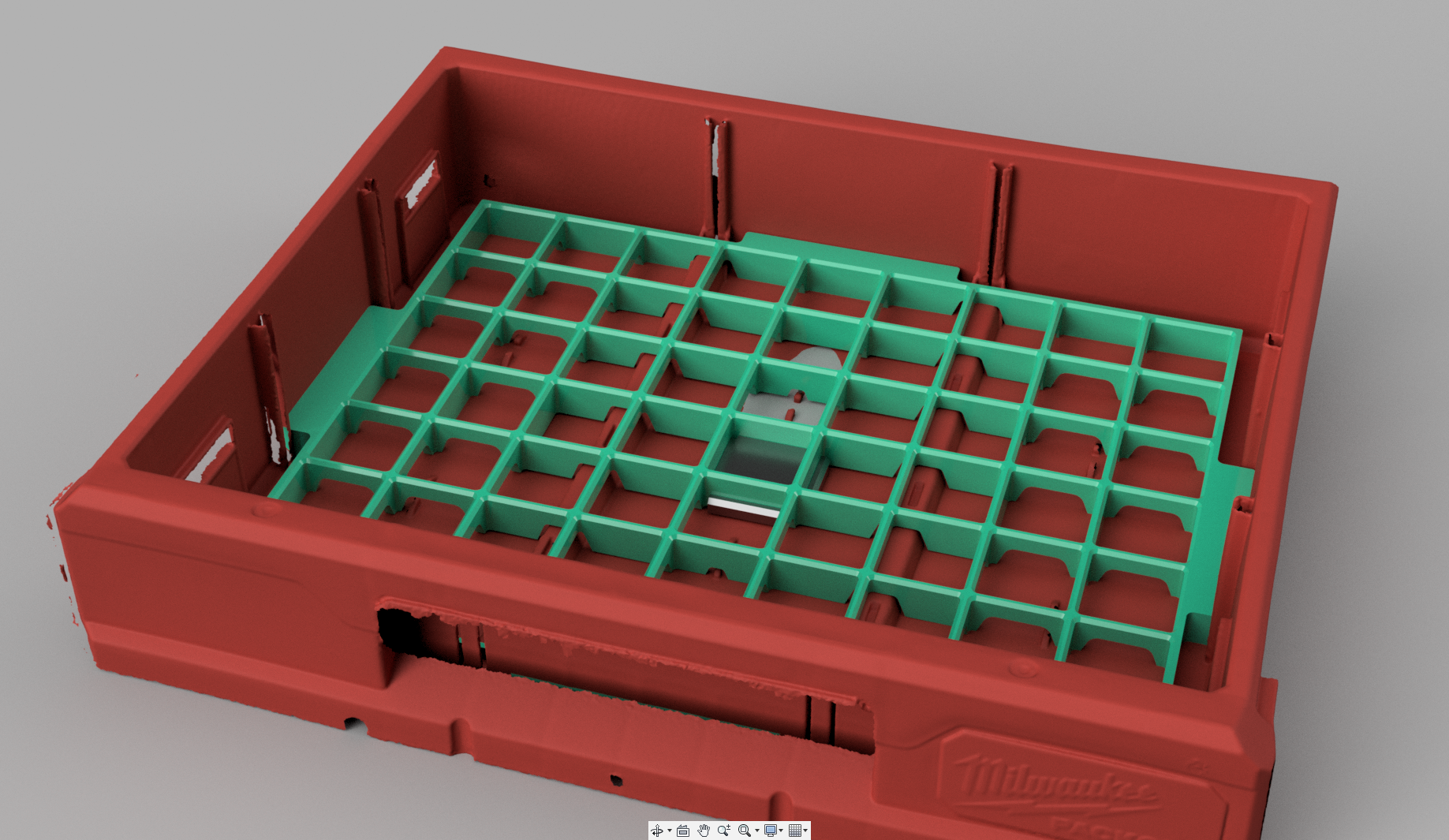 Gridfinity Plate for the Milwaukee Packout Drawer Toolboxes. by A. Gonz ...