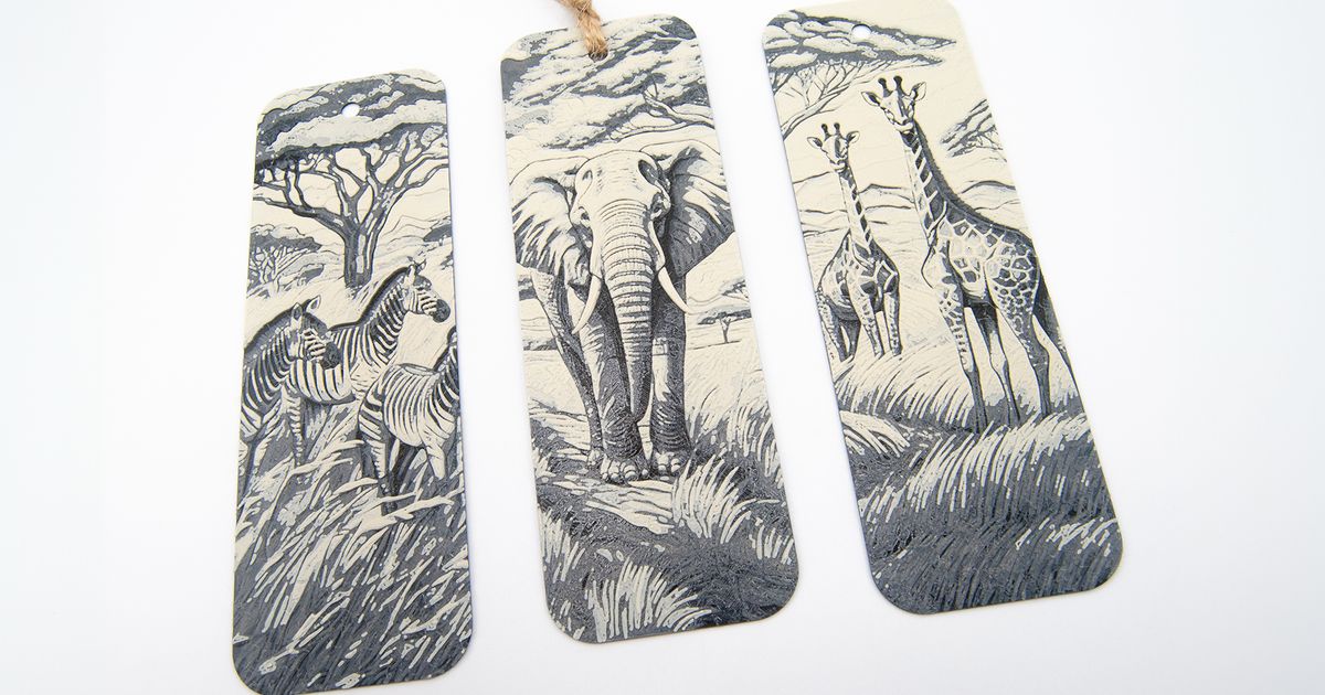 Savanna Wildlife Bookmarks by Bamingo Design | Download free STL model ...