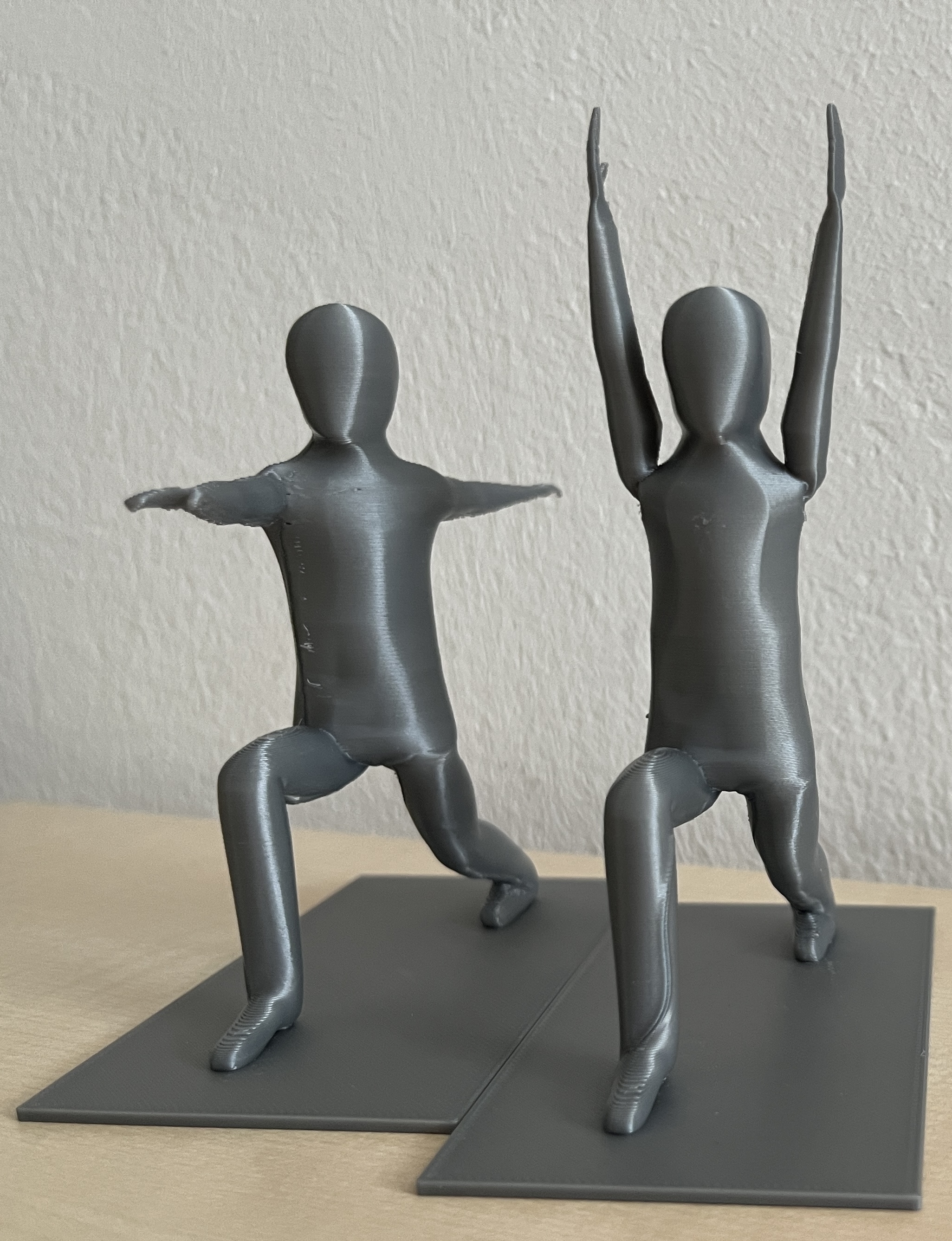 Yoga Poses - Warrior 1 and 2 by Xargas | Download free STL model ...