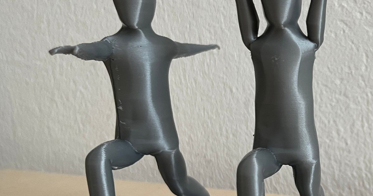 Yoga Poses - Warrior 1 and 2 by Xargas | Download free STL model ...