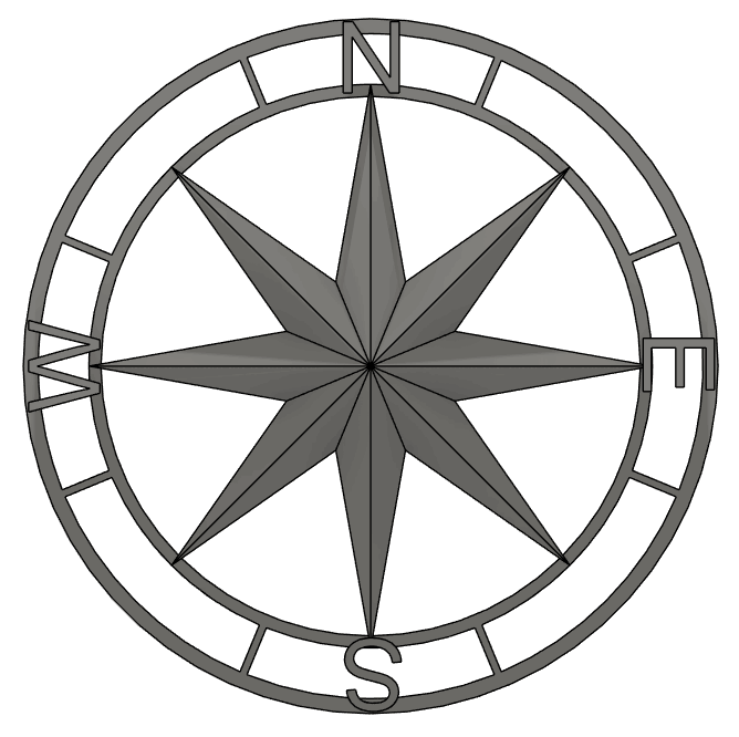 Compass 3D by DickF | Download free STL model | Printables.com