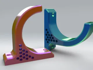 Cable hook / Wall hook (Easy to print) by Firstlayer Oy | Download free ...