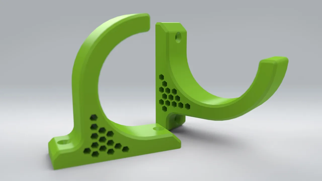 Cable hook / Wall hook (Easy to print) by Firstlayer Oy | Download free ...