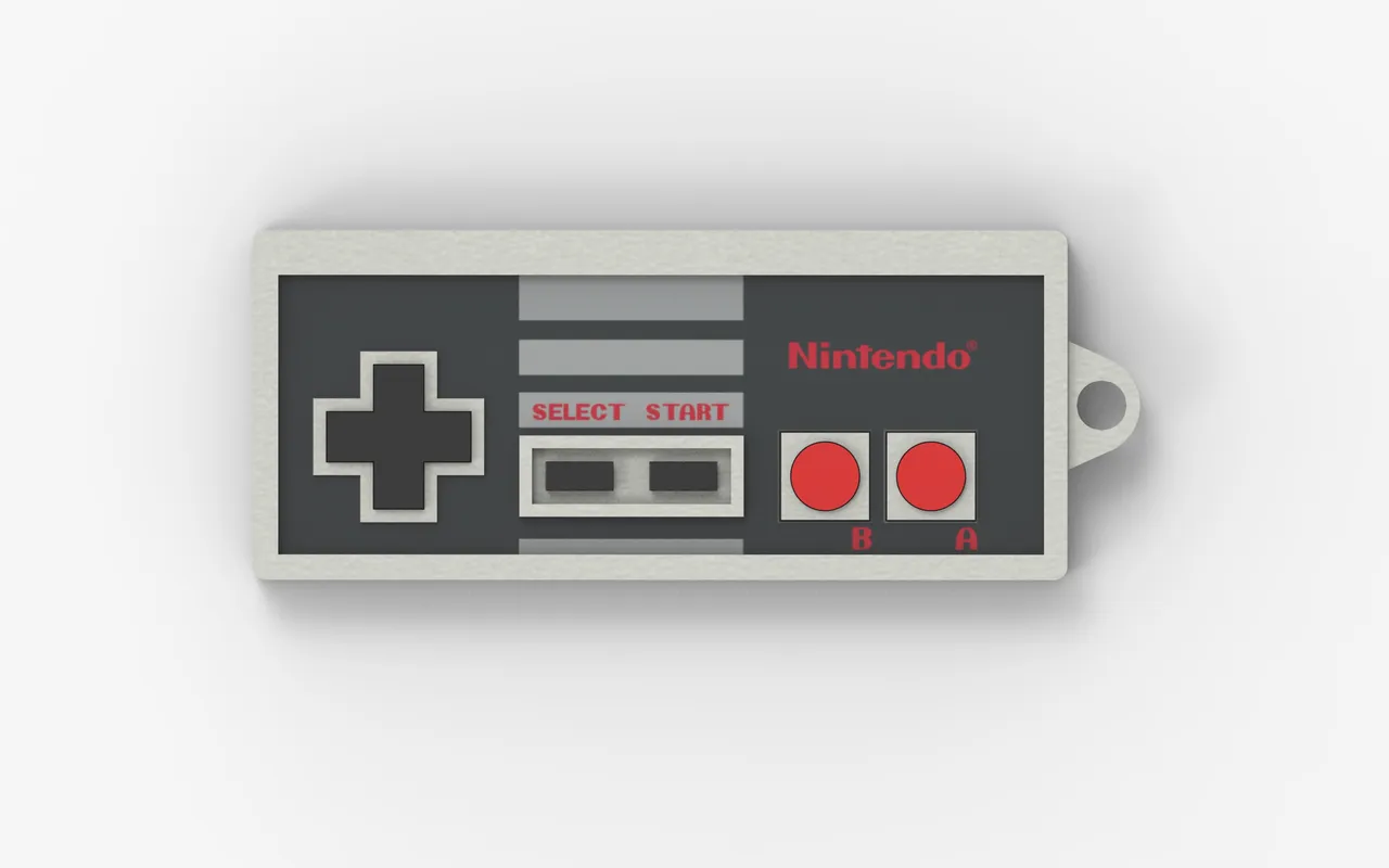 Controller NES Nintendo Keychain by Info Sakkez | Download free STL ...