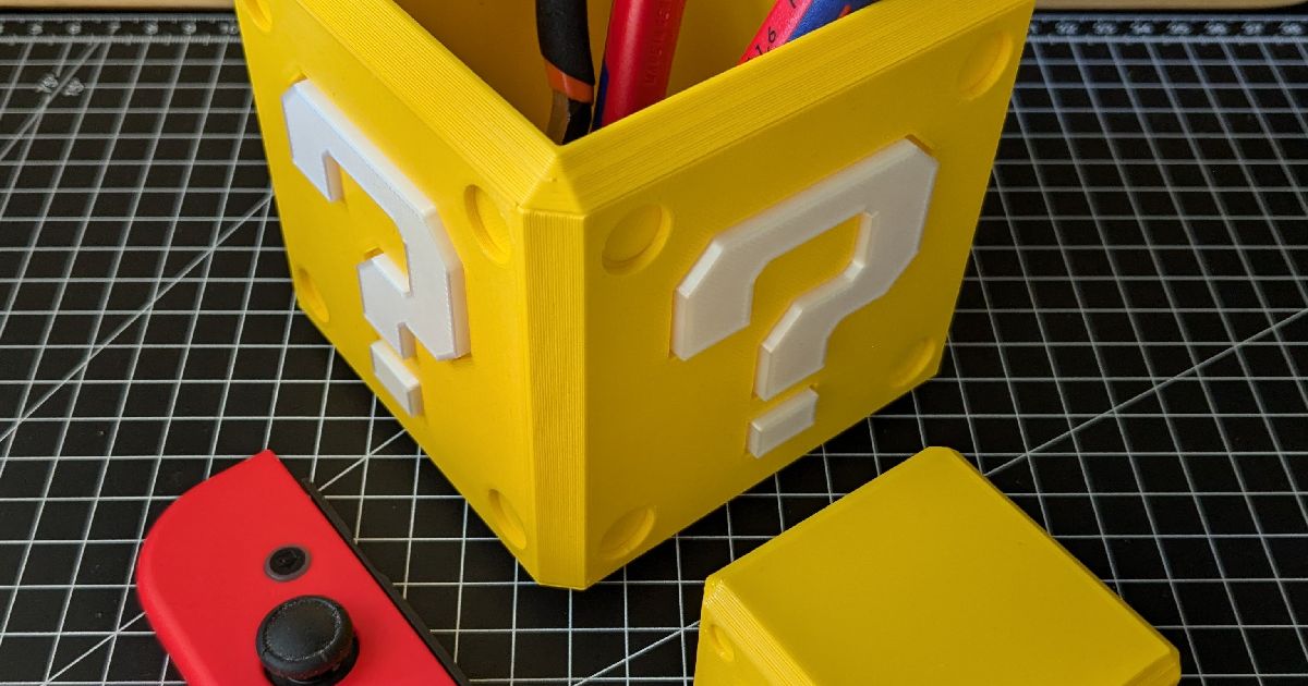 Mario Question Mark Block Box by Philip | Download free STL model ...