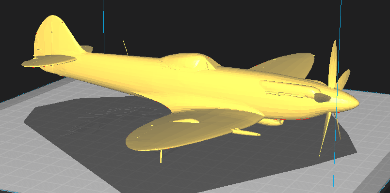 Spitfire-F MK XIVe British fighter by AaronTMG | Download free STL ...