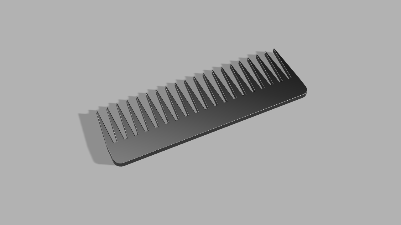 Wide comb by RoboLask | Download free STL model | Printables.com