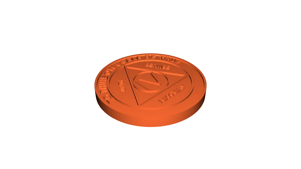 Alcohol Anonymous Juice Wrld Coin by ChopperOllie | Download free STL ...
