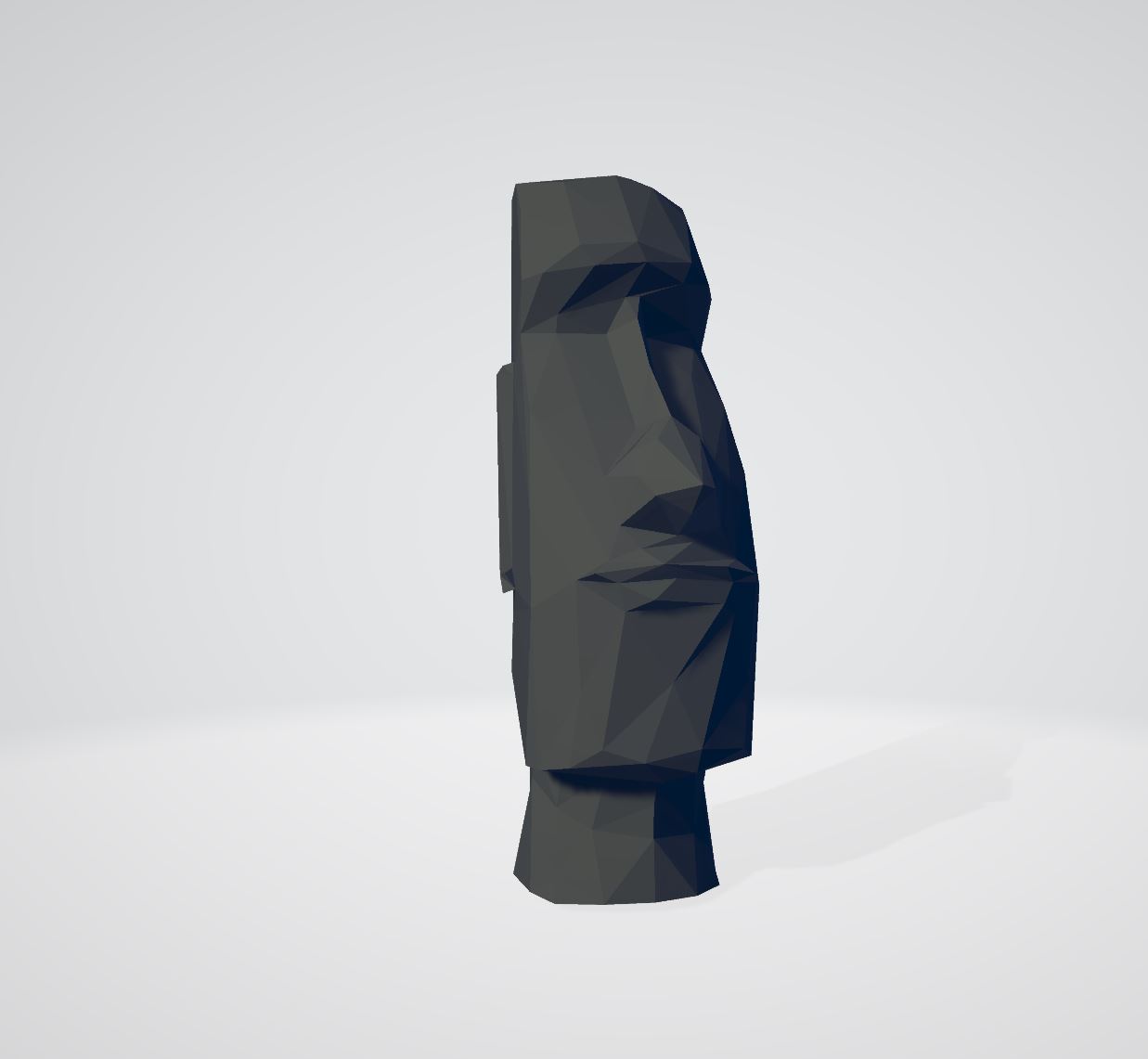 Moai Head (Low Poly) by Funkybuild | Download free STL model | Printables.com