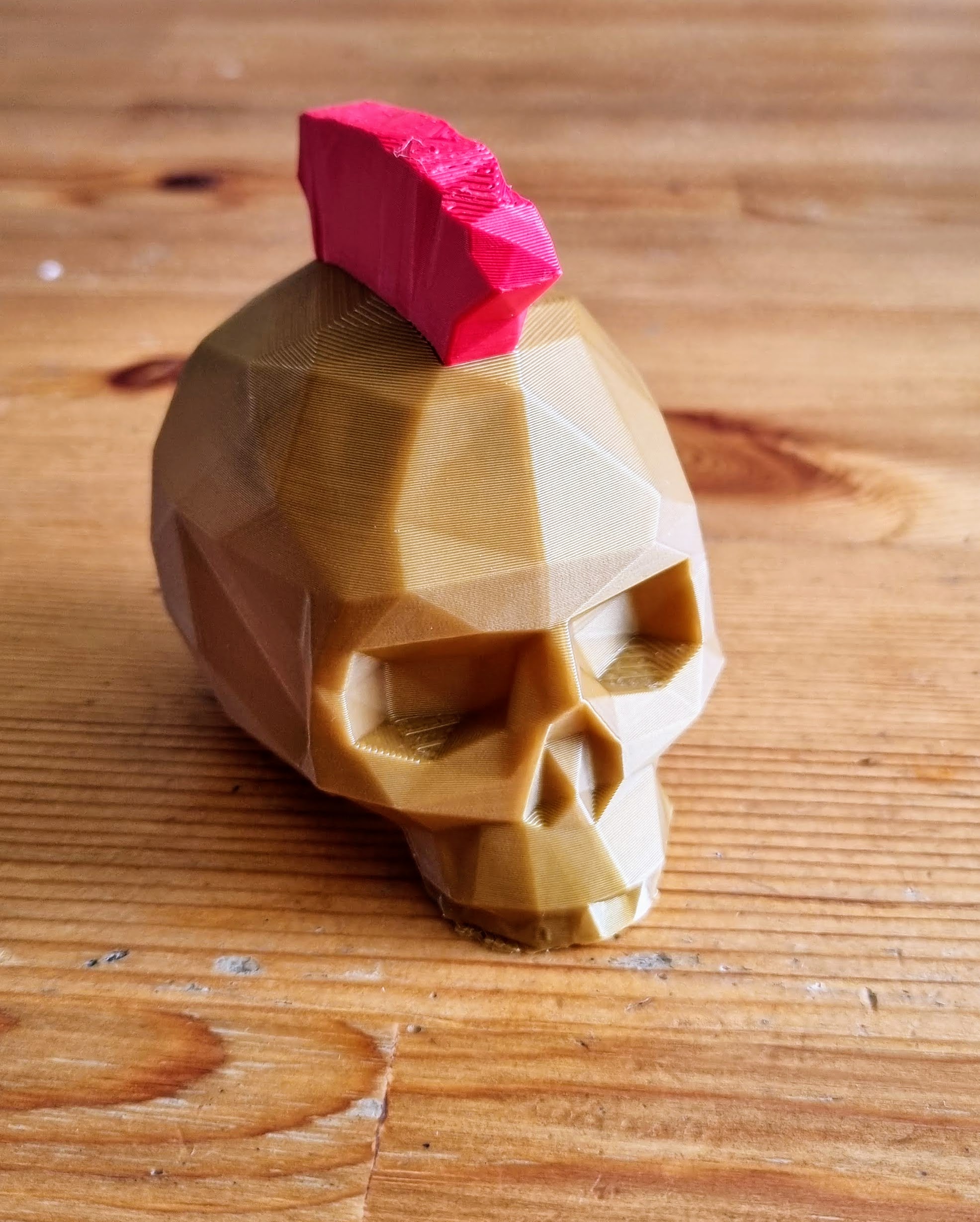 Low poly punk skull by VSP | Download free STL model | Printables.com