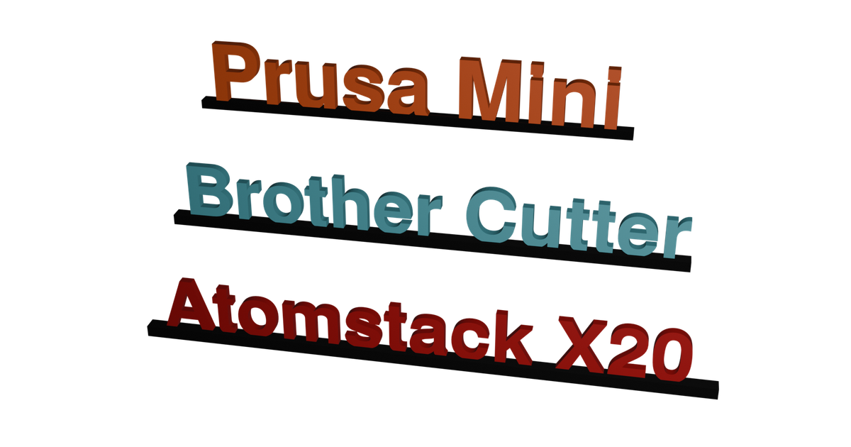 Machine Nameplates by Makerspace Hillerød | Download free STL model ...