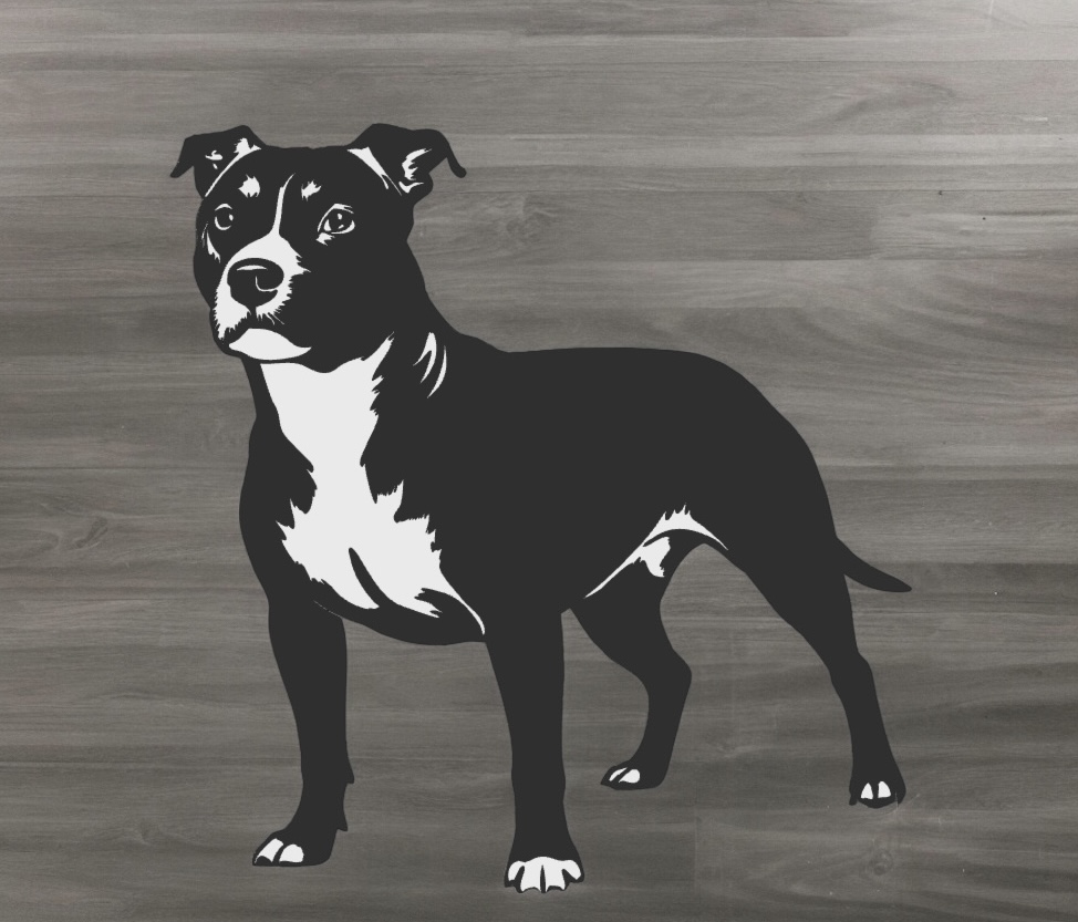 2D dog wallart decoration by Rott3D | Download free STL model ...