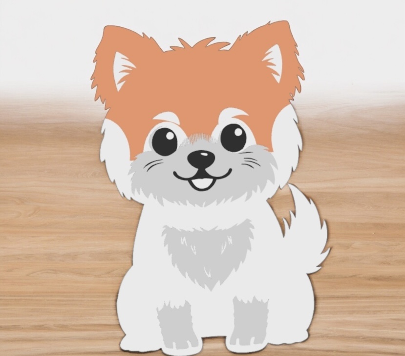 2D dog wallart decoration by Rott3D | Download free STL model ...