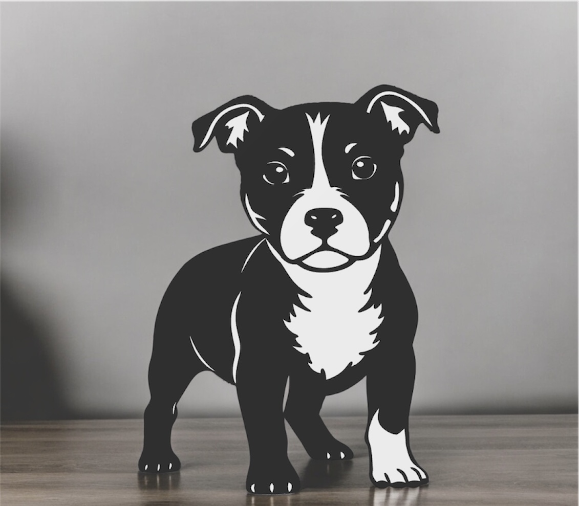 2D dog wallart decoration by Rott3D | Download free STL model ...