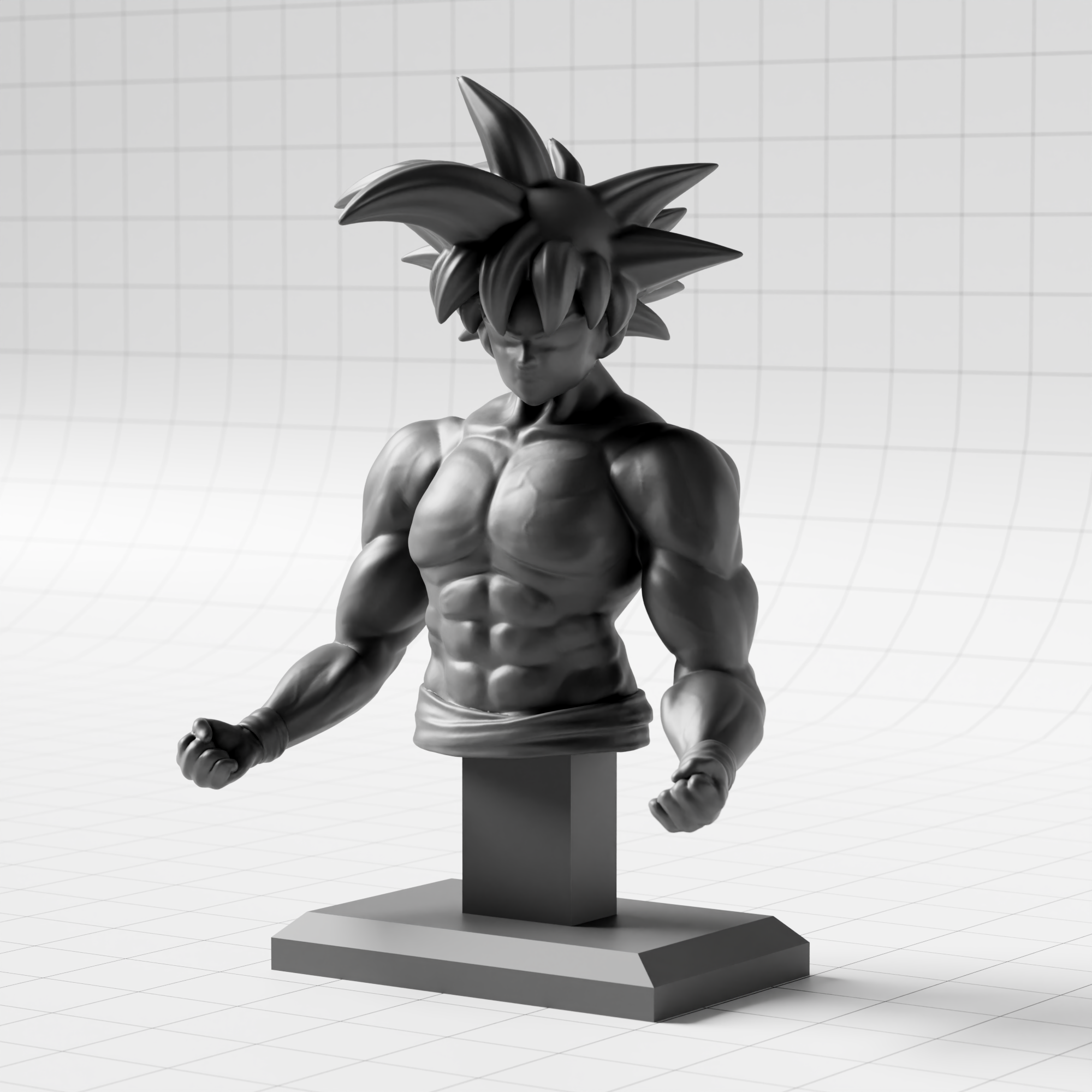 Goku Bust with Stand from Dragon Ball by Afran Bari | Download free STL ...