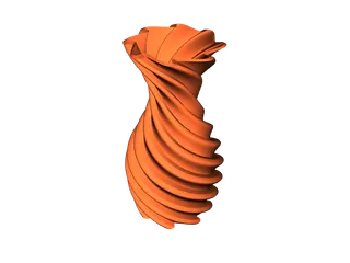 Twisted Volcano Vase by BTCB | Download free STL model | Printables.com