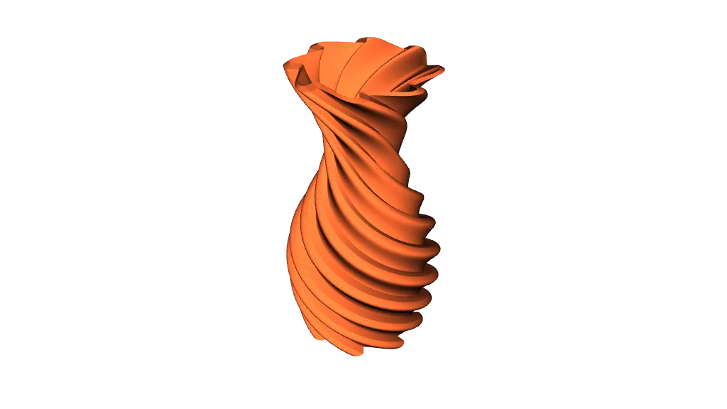 Twisted Volcano Vase by BTCB | Download free STL model | Printables.com