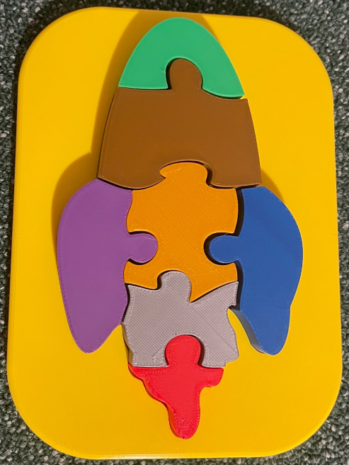 Rocket - Puzzle for Kids by ideat0m | Download free STL model ...