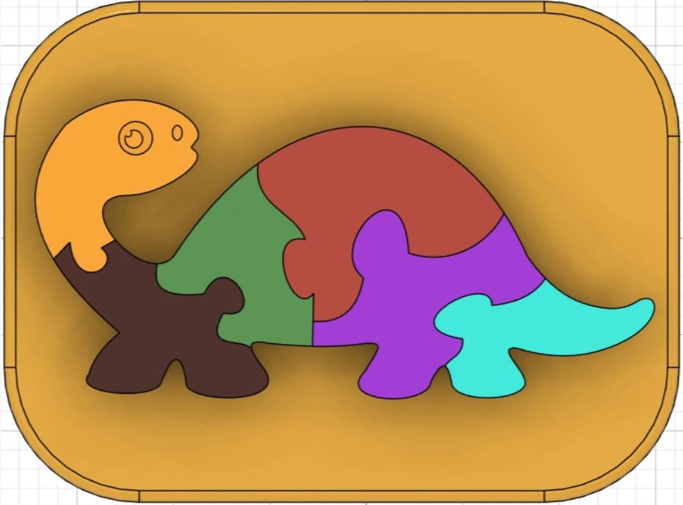 Turtle puzzle for kids by ideat0m | Download free STL model ...
