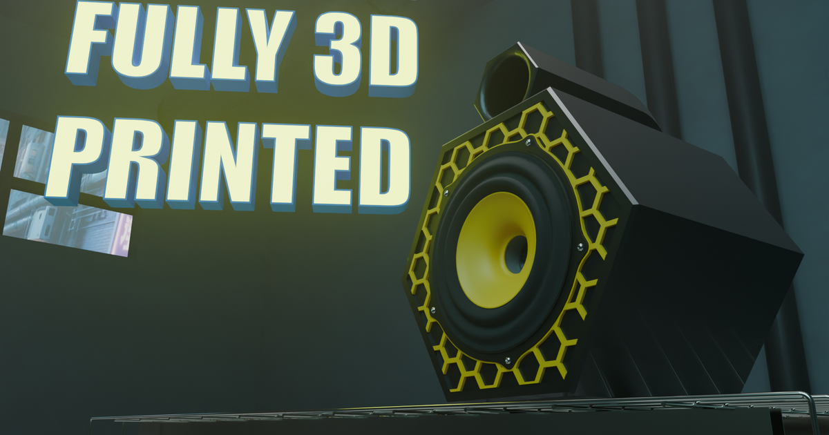 Fully Printable Speaker and Enclosure V14 by ElectricOasis | Download ...