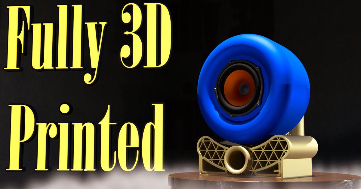 Fully Printable Speaker and Enclosure V16 by ElectricOasis | Download ...