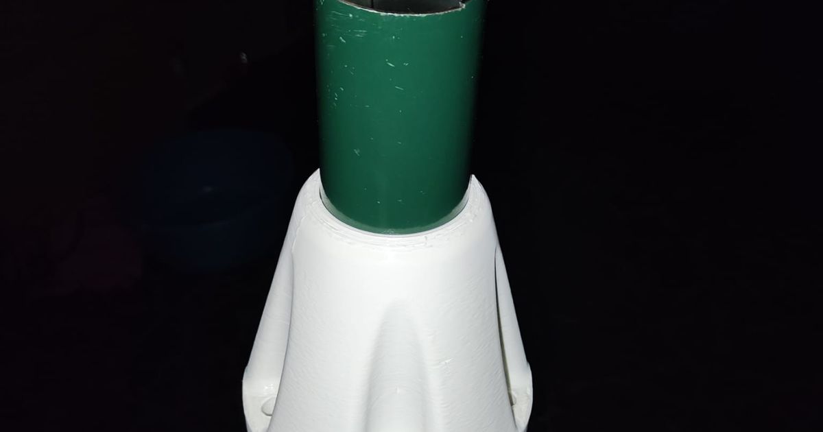 Cilindrical bolted Post Fence Foot 60mm by Nedeles | Download free STL ...