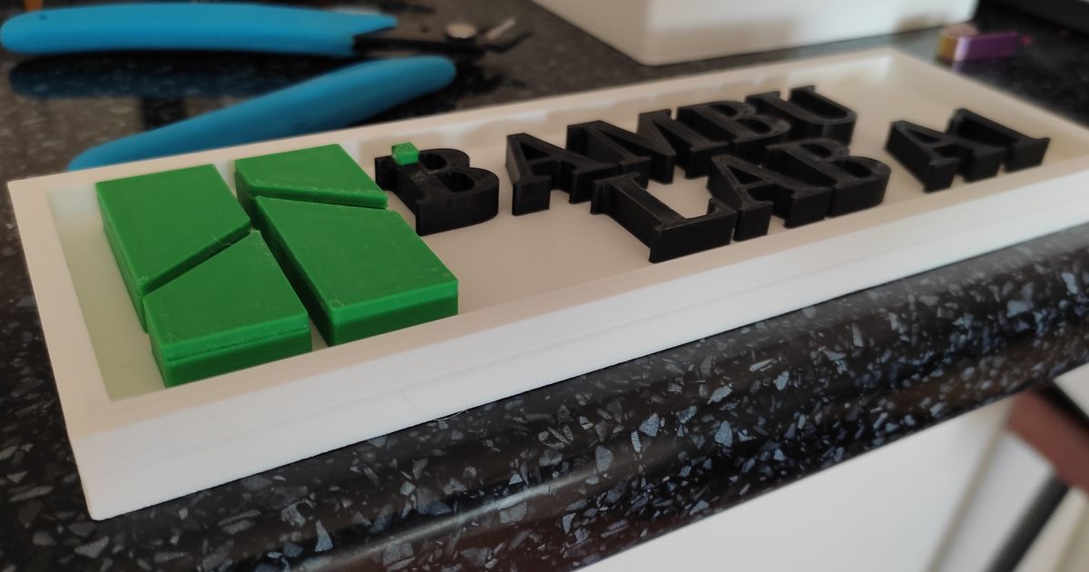 Bambu Lab A1 Logo by Colossusx | Download free STL model | Printables.com